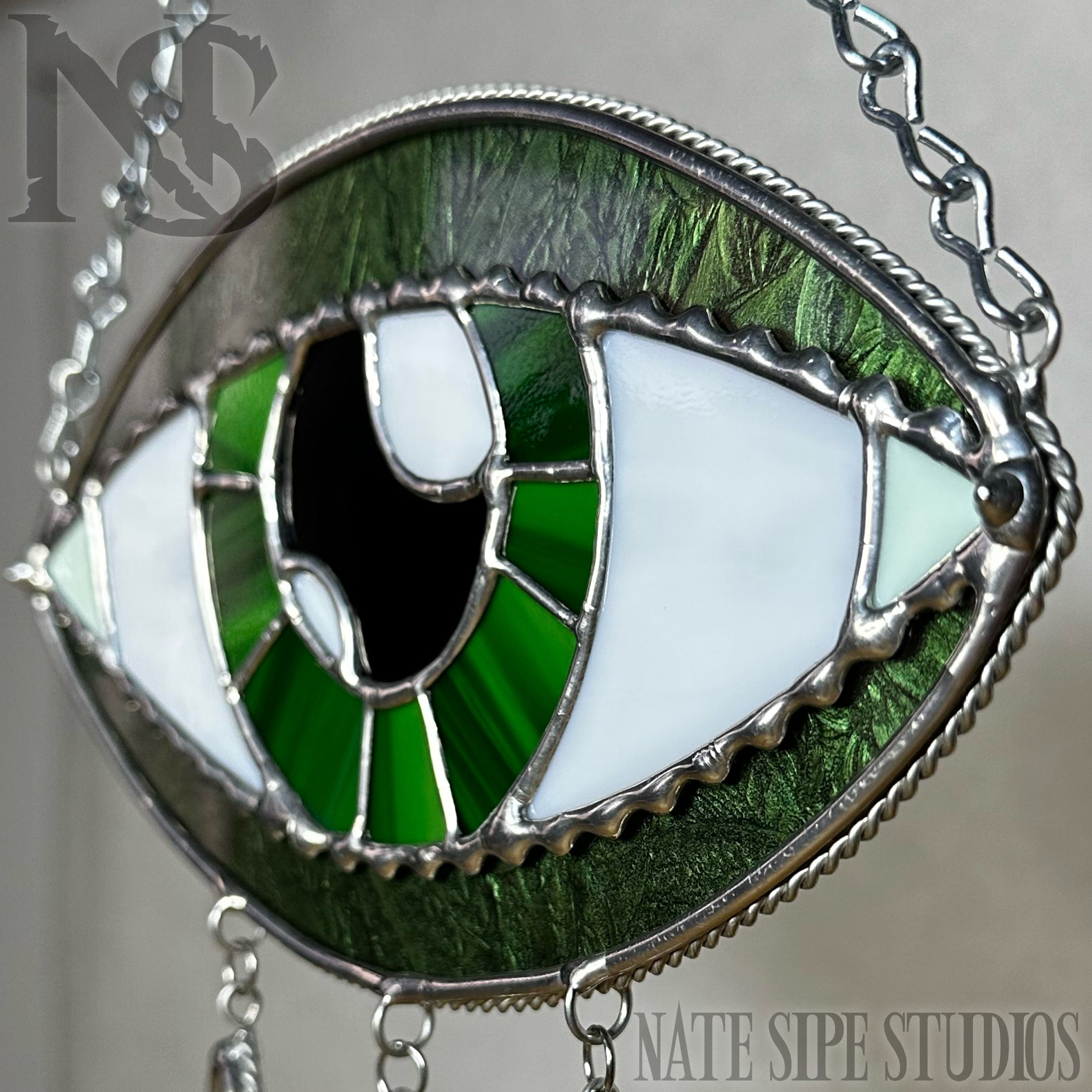 Green Phase “Watcher” Eye Stained Glass Wall Art - PREORDER | Nate Sipe ...