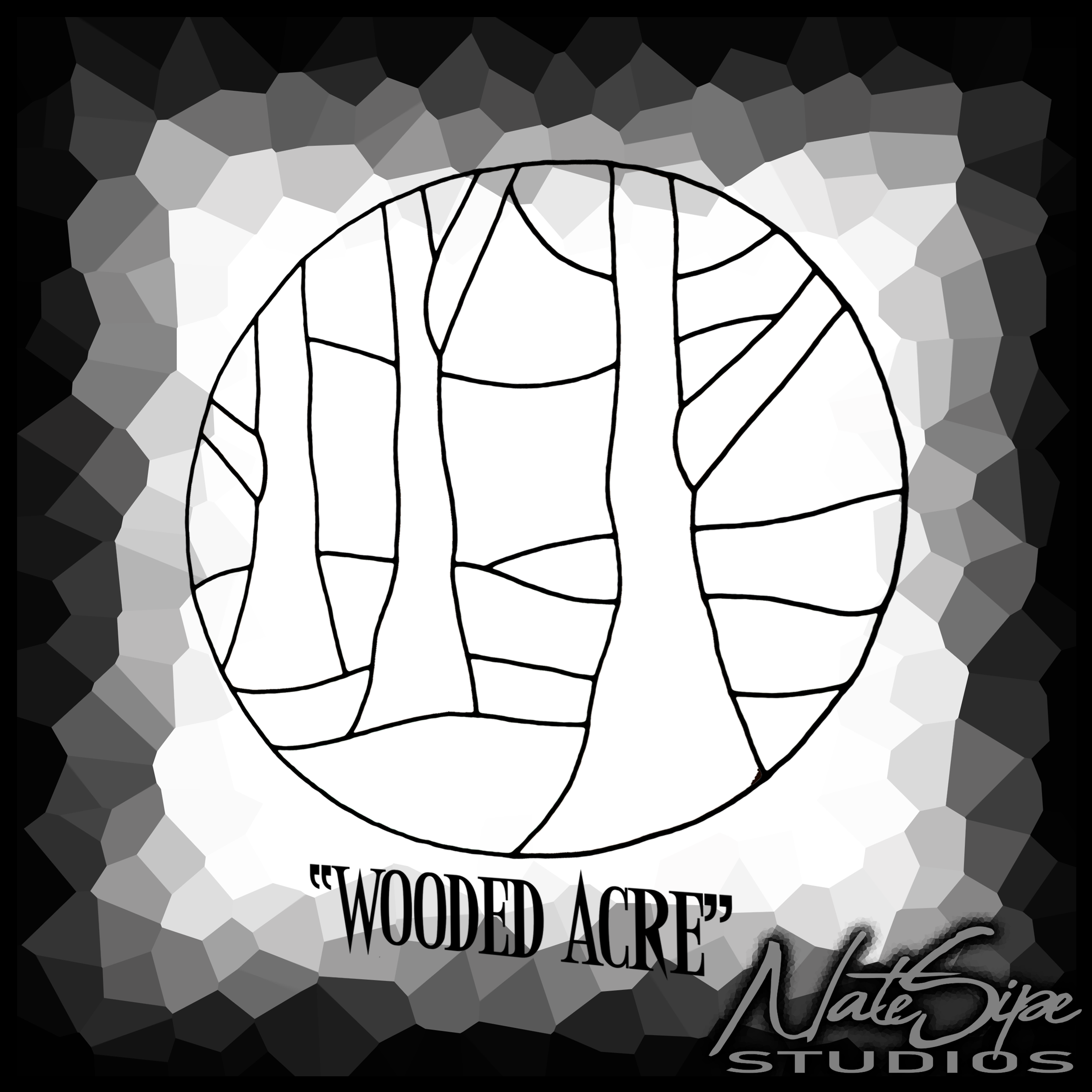"Wooded Acre" Stained Glass Pattern - Digital PDF Download | Nate Sipe ...