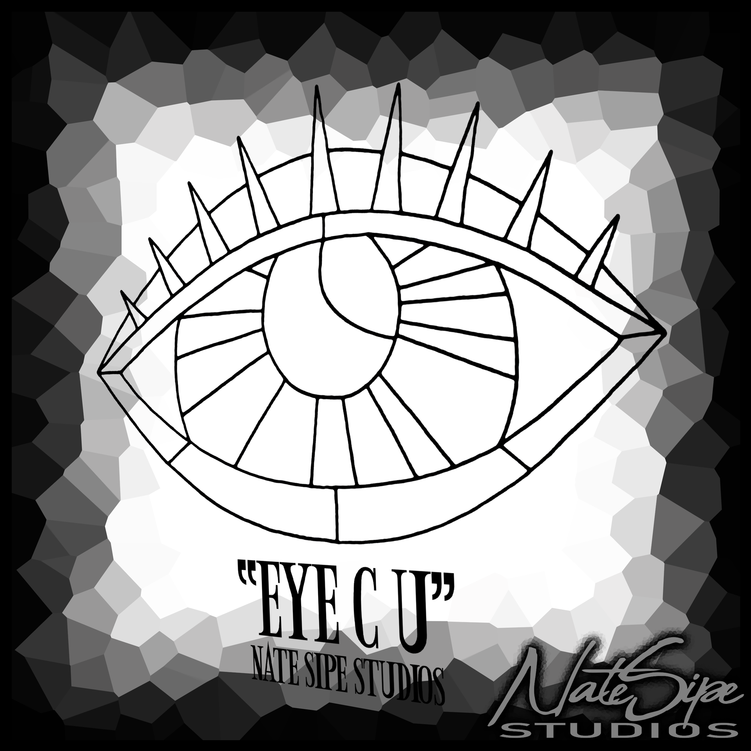 "Eye C U" Stained Glass Pattern - Digital PDF Download | Nate Sipe Studios